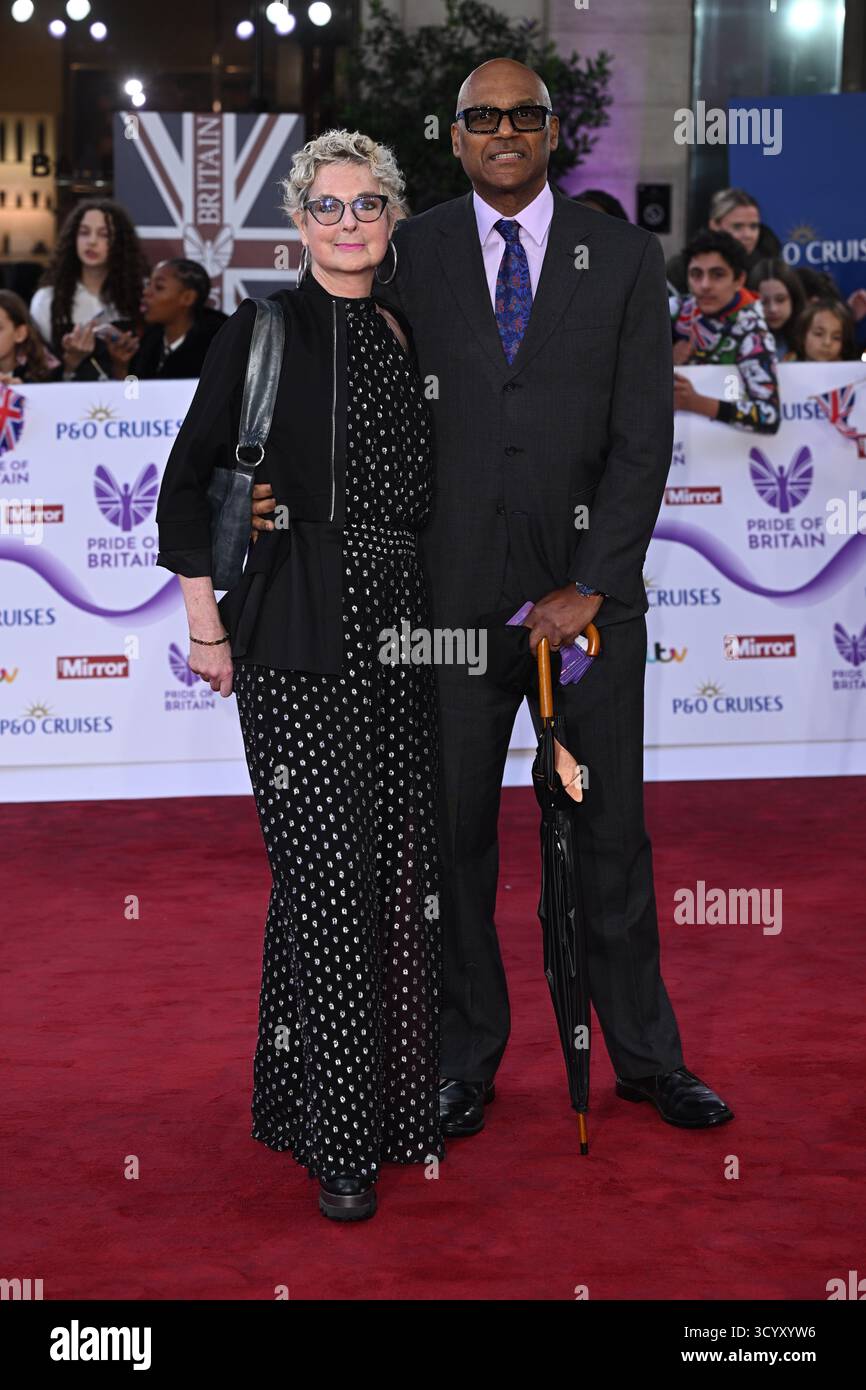 London, UK. October 20th, 2025. Colin Salmon and Fiona Hawthorne ...