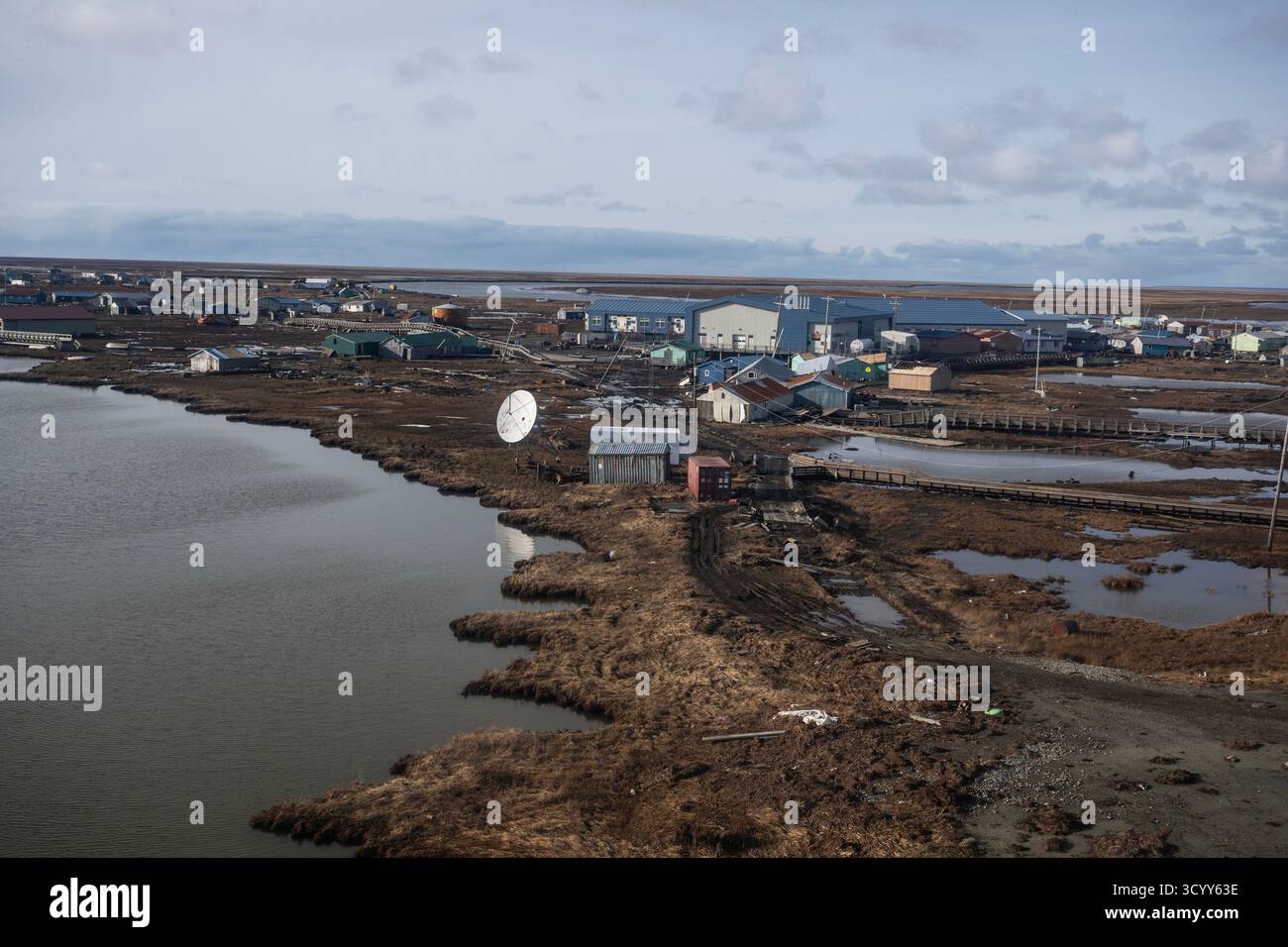The village of Kipnuk in Western Alaska is damaged, Friday, Oct. 17 ...