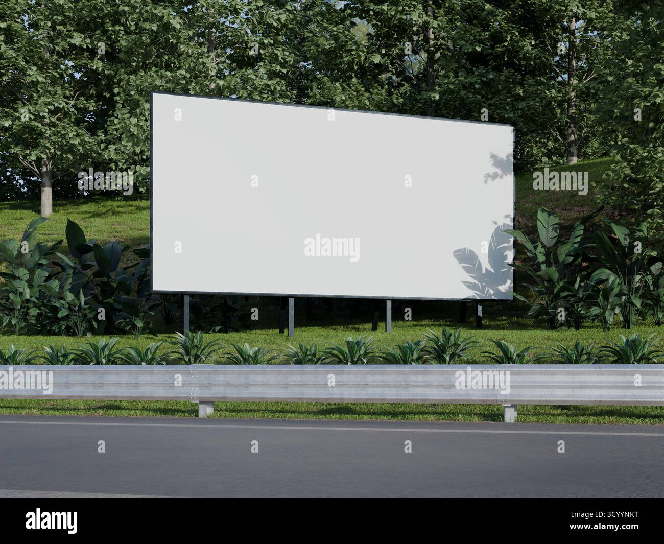 Highway Billboard Mockup Outdoor Roadside Display Stock Photo - Alamy
