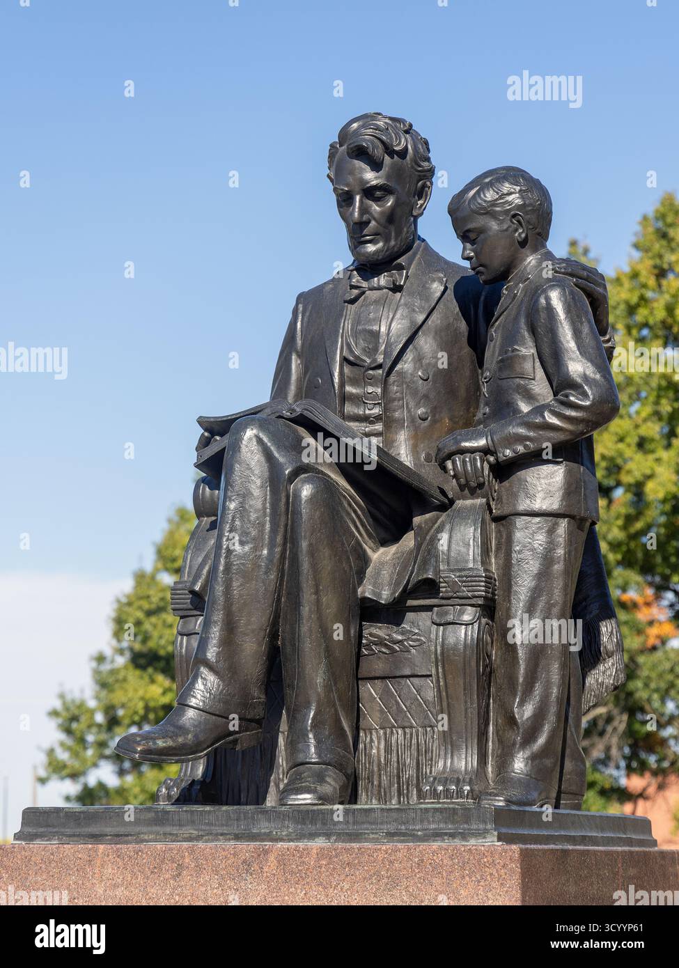 Lincoln and Tad statue by Fred Martin and Mabel Landrum Torrey on the ...
