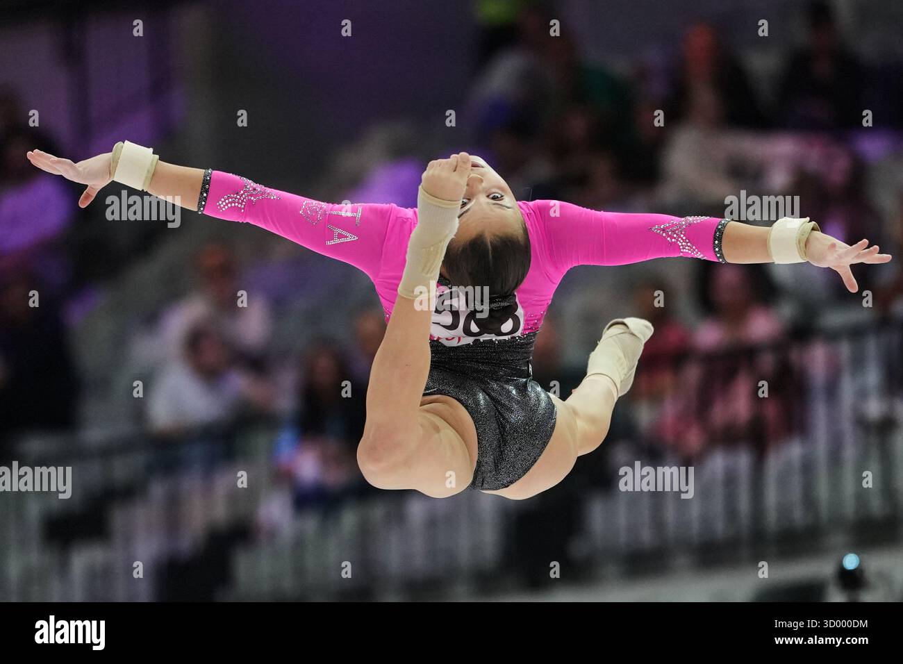 Giulia Perotti of Italy performs her floor exercise routine during the ...