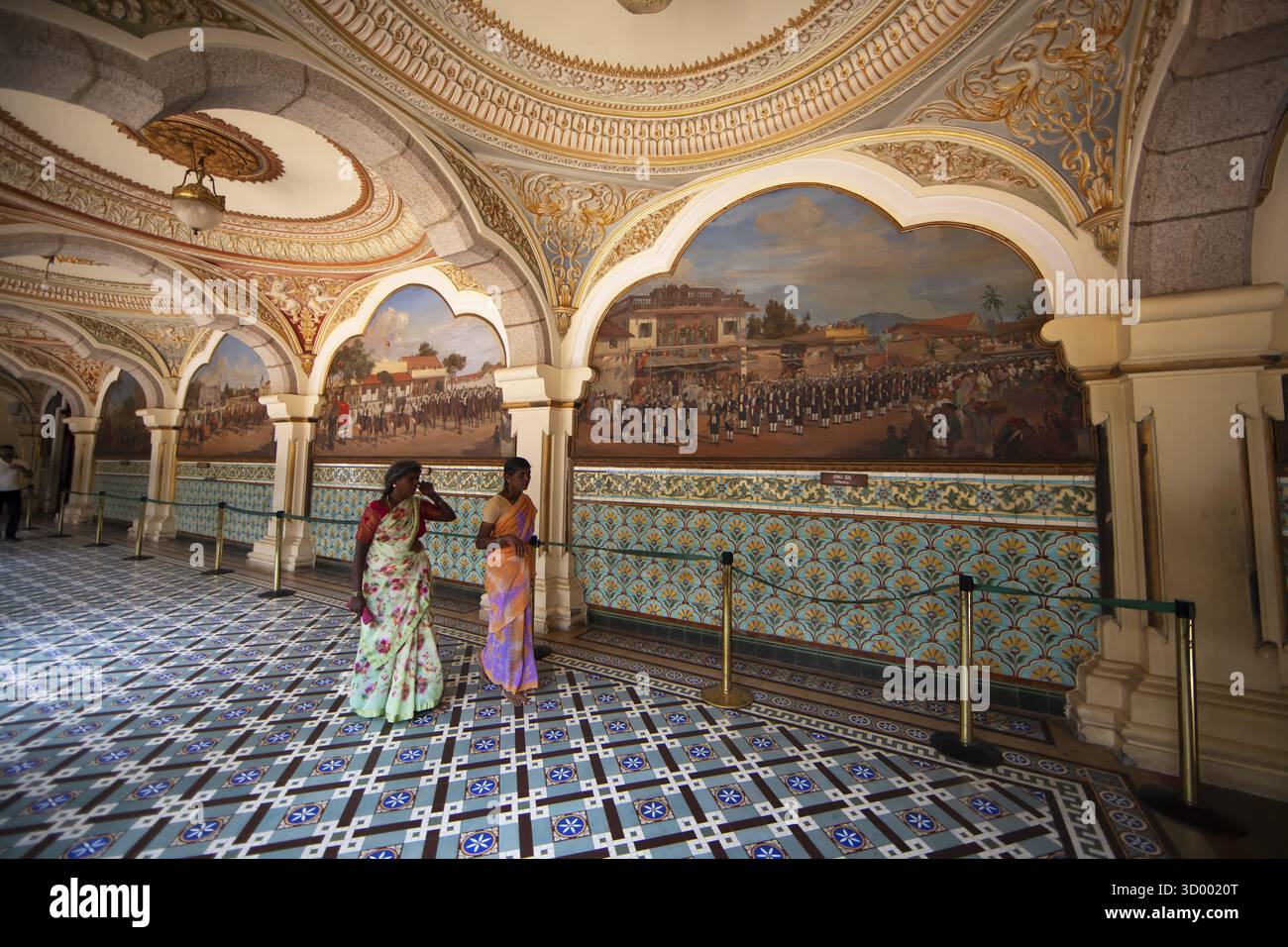 Mysore Palace or Amba Vila's Palace, interior view, Mysore or Mysore ...