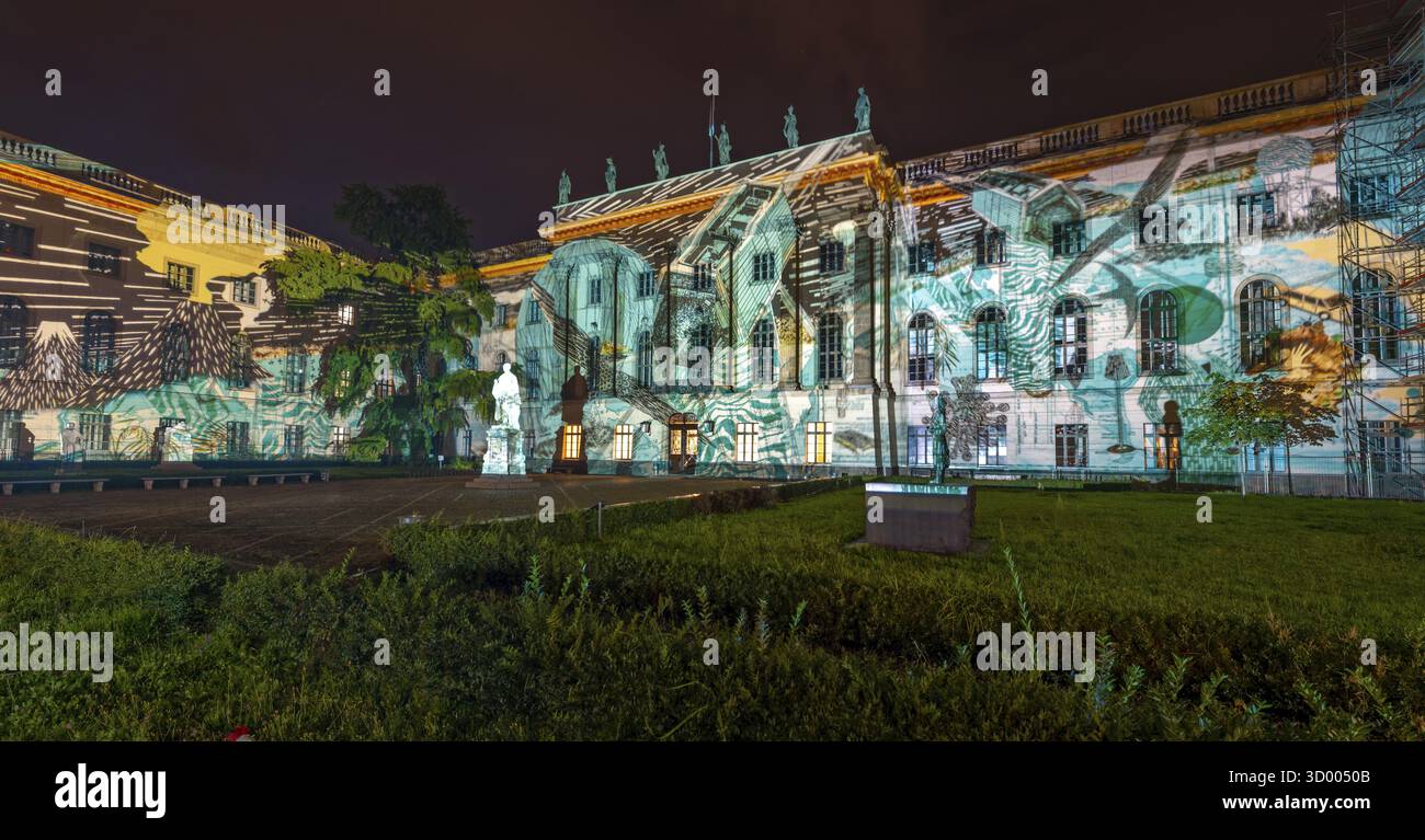 Festival of Lights Berlin 2021 Humboldt University Berlin Germany Stock ...