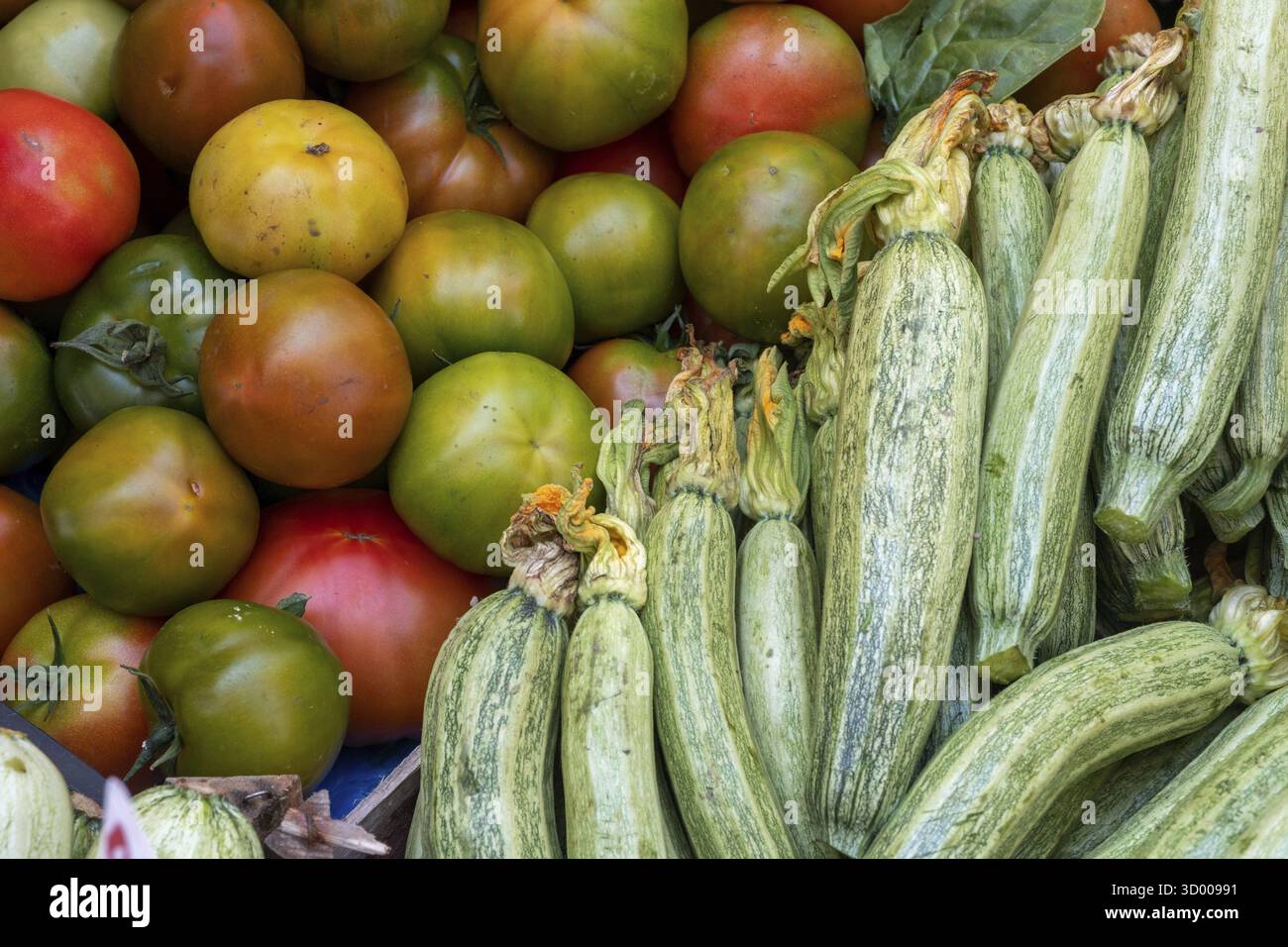 Various vegetables exposed in open market Stock Photo - Alamy