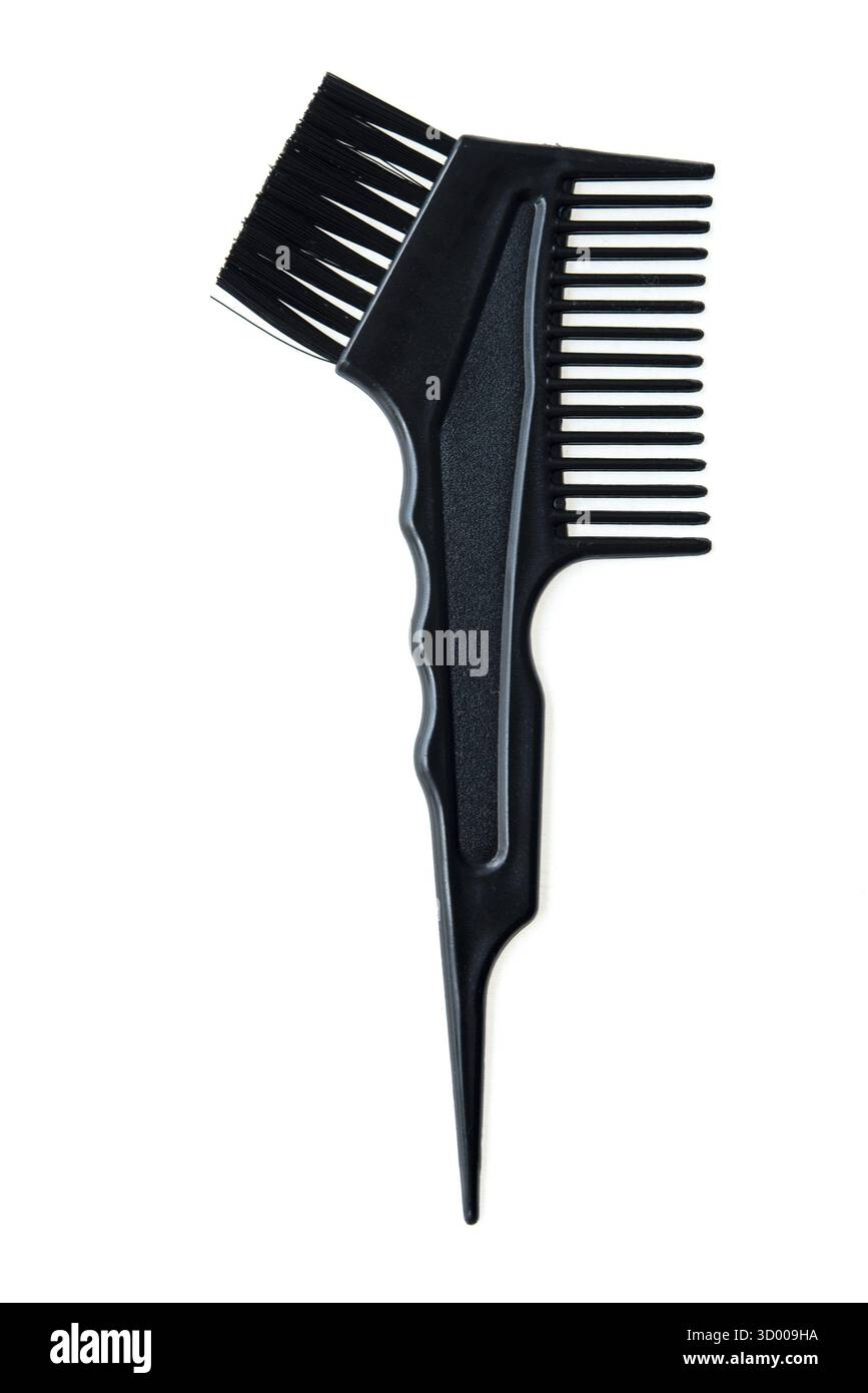 Plastic hair dye brush isolated on white background Stock Photo - Alamy