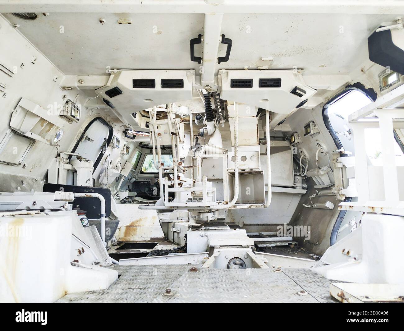Abandoned rusty tank interior Stock Photo - Alamy