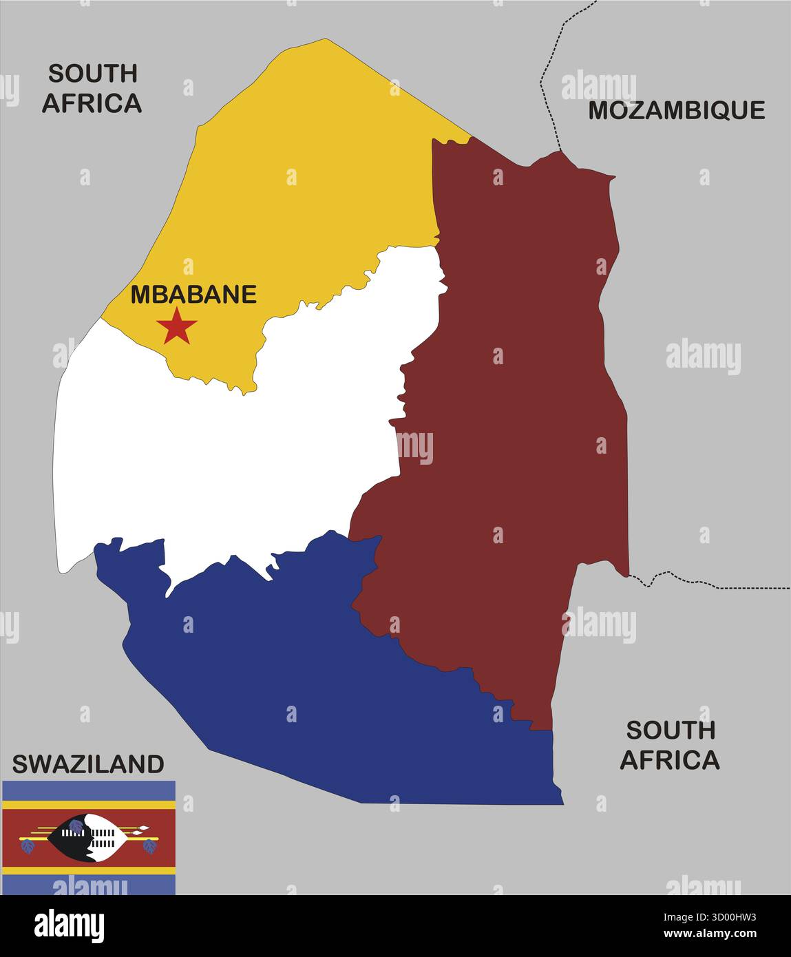 Swaziland eswatini people map hi-res stock photography and images - Alamy