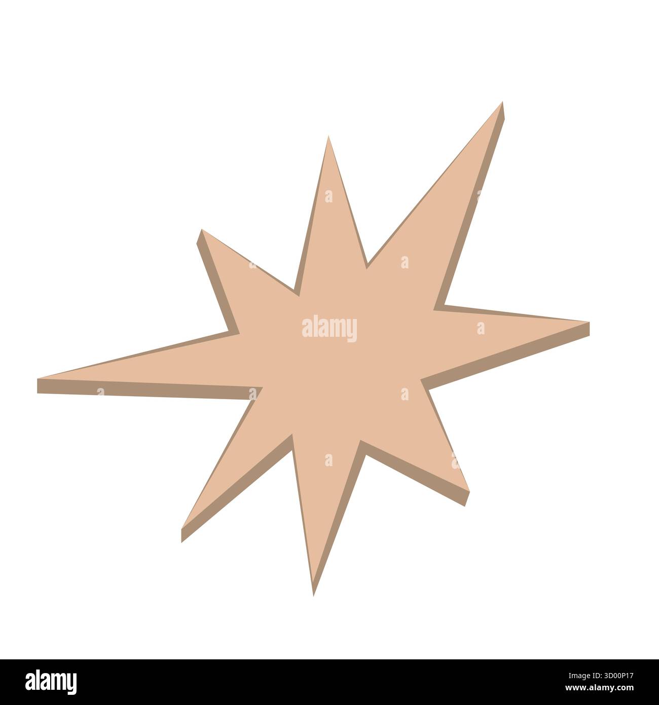 Simple and cute star from recycling cardboard paper. Christmas design ...