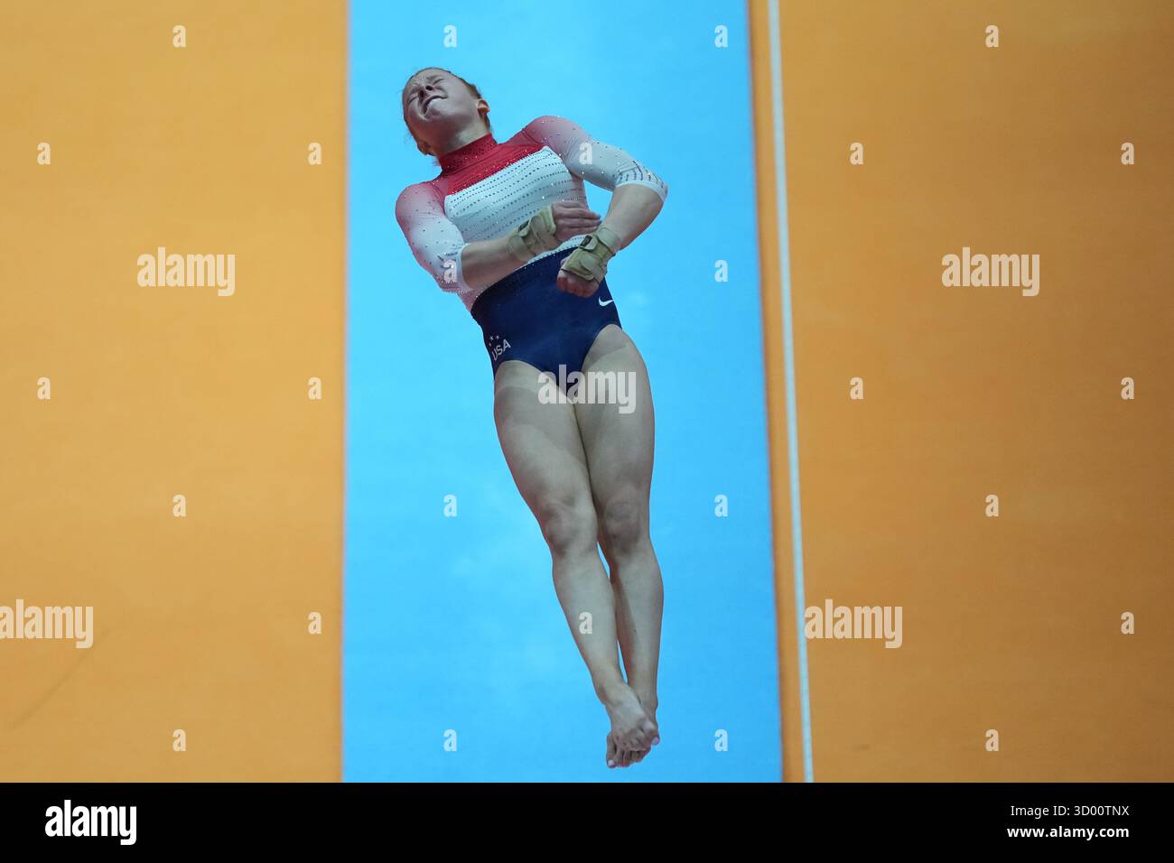 Dulcy Caylor of the United States competes on the vault during the 53rd ...
