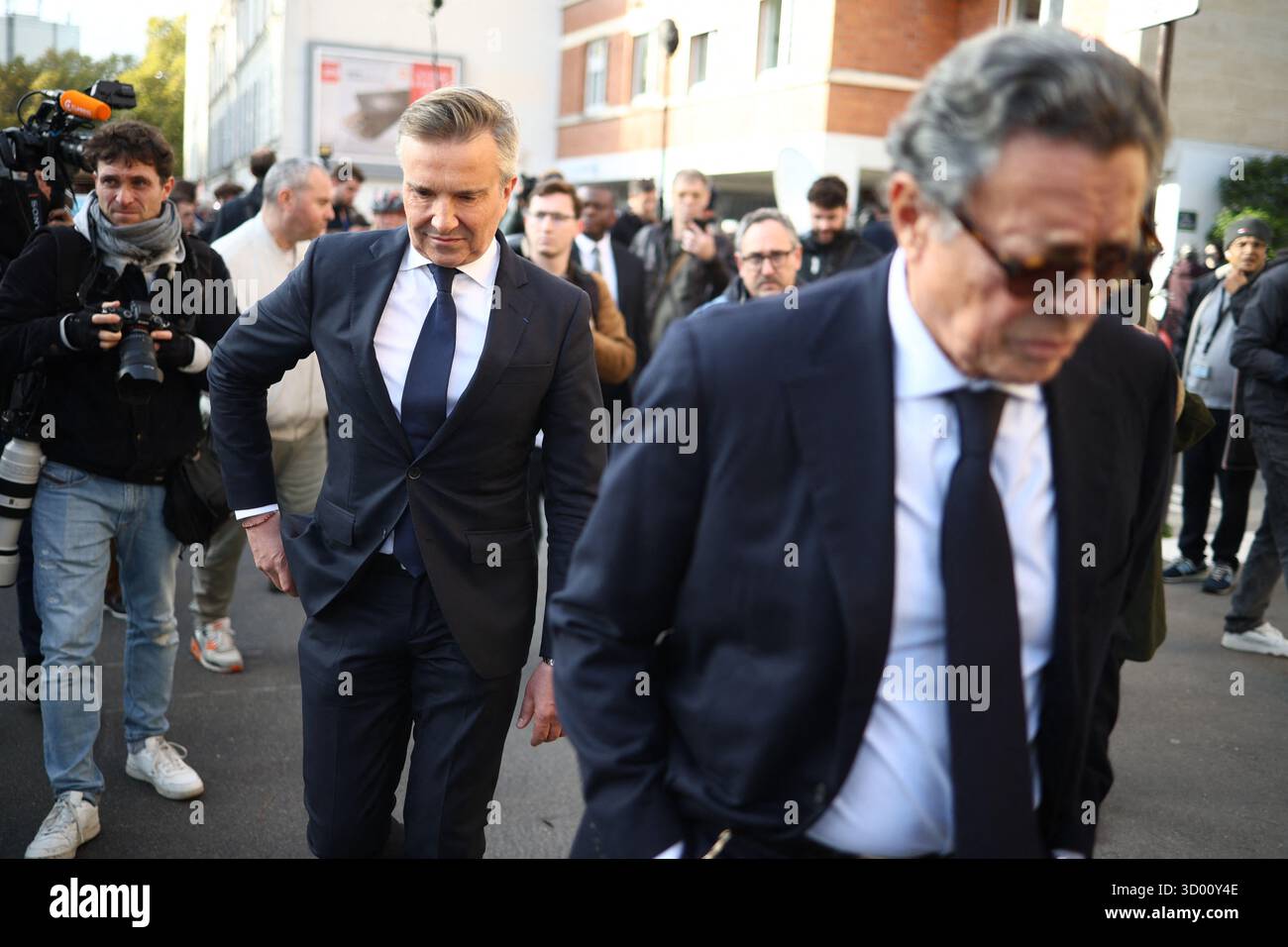 Paris, France. 21st Oct, 2025. Sarkozy Lawyer Jean-Michel Darrois and ...
