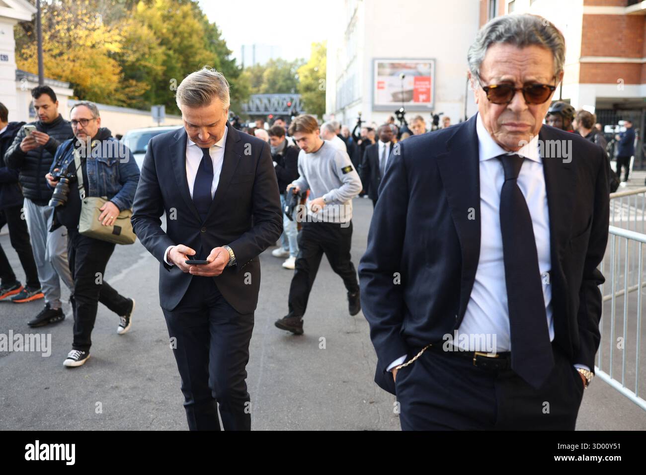 Paris, France. 21st Oct, 2025. Sarkozy Lawyer Jean-Michel Darrois and ...