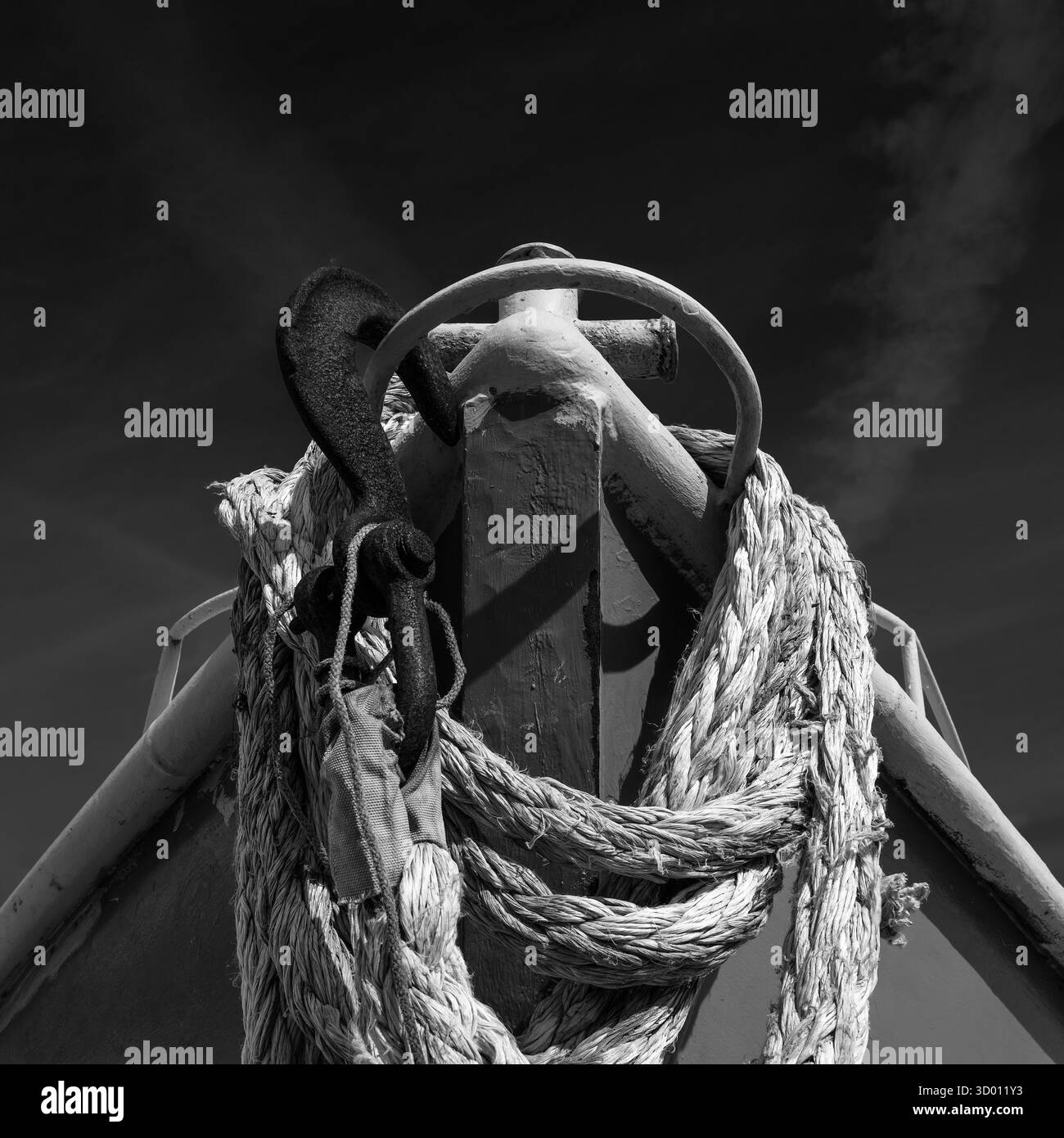 Boat on baltic coast Black and White Stock Photos & Images - Alamy