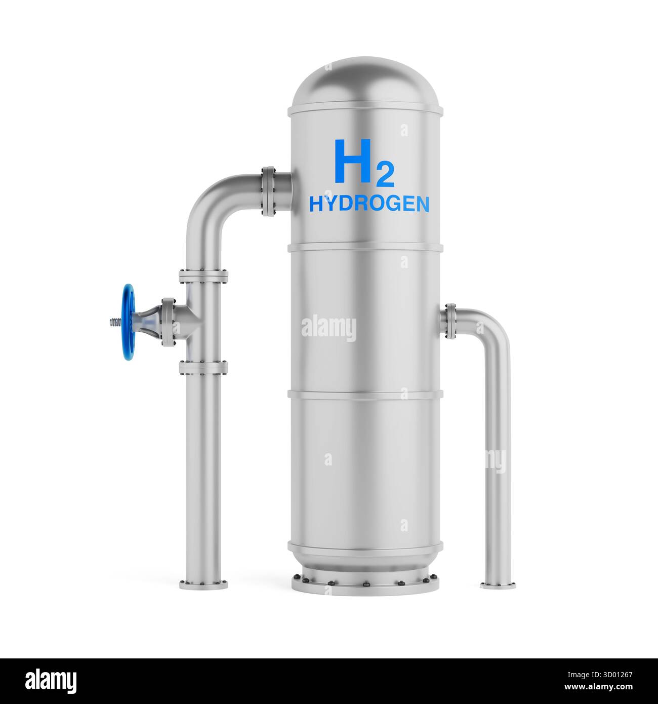 Clean Energy And Innovation Concept. Industrial Hydrogen Storage Tank ...