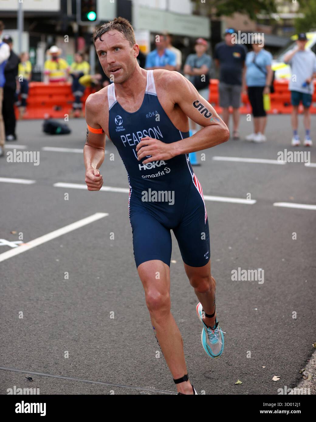 Morgan Pearson, of New Vernon, NJ, at the 2025 World Triathlon ...