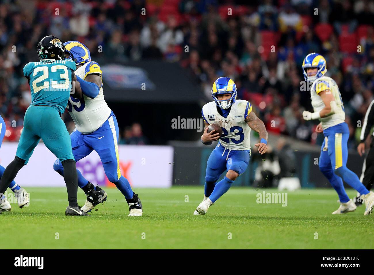 Los Angeles Rams Kyren Williams (23) in action against the Jacksonville ...