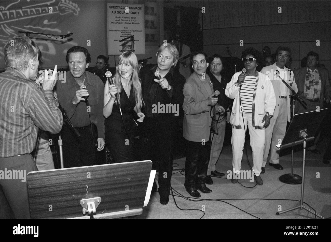 Tribute concert at the French nightclub Golf Drouot, organised by Radio ...