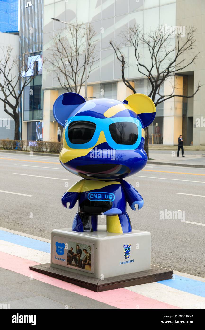 South Korea, Seoul, Gangnam District, Apgujeong-ro Avenue, K Star Road ...