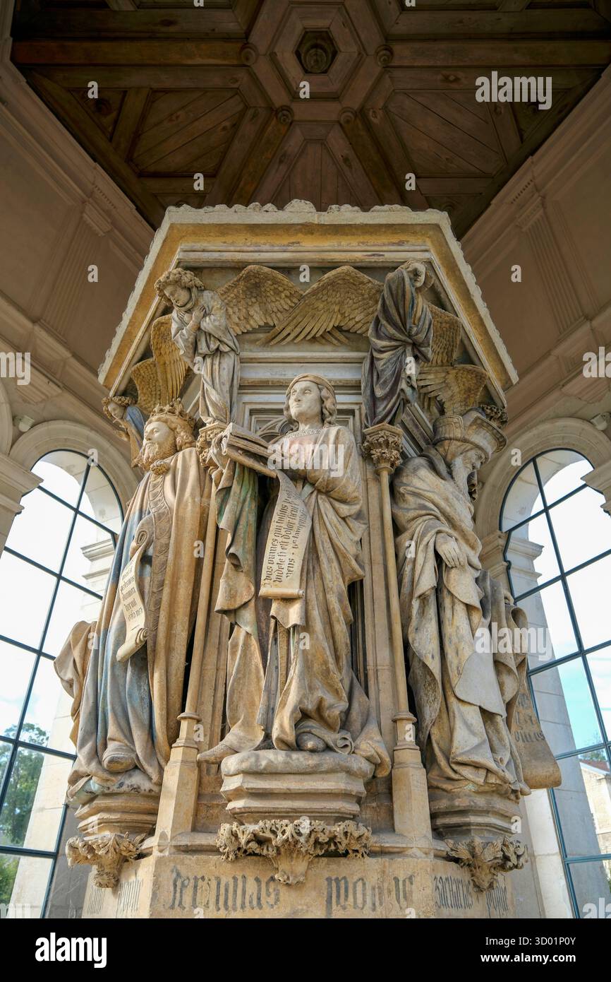 France, Cote d'Or, Dijon, Well of Moses, dating from the 15th century ...