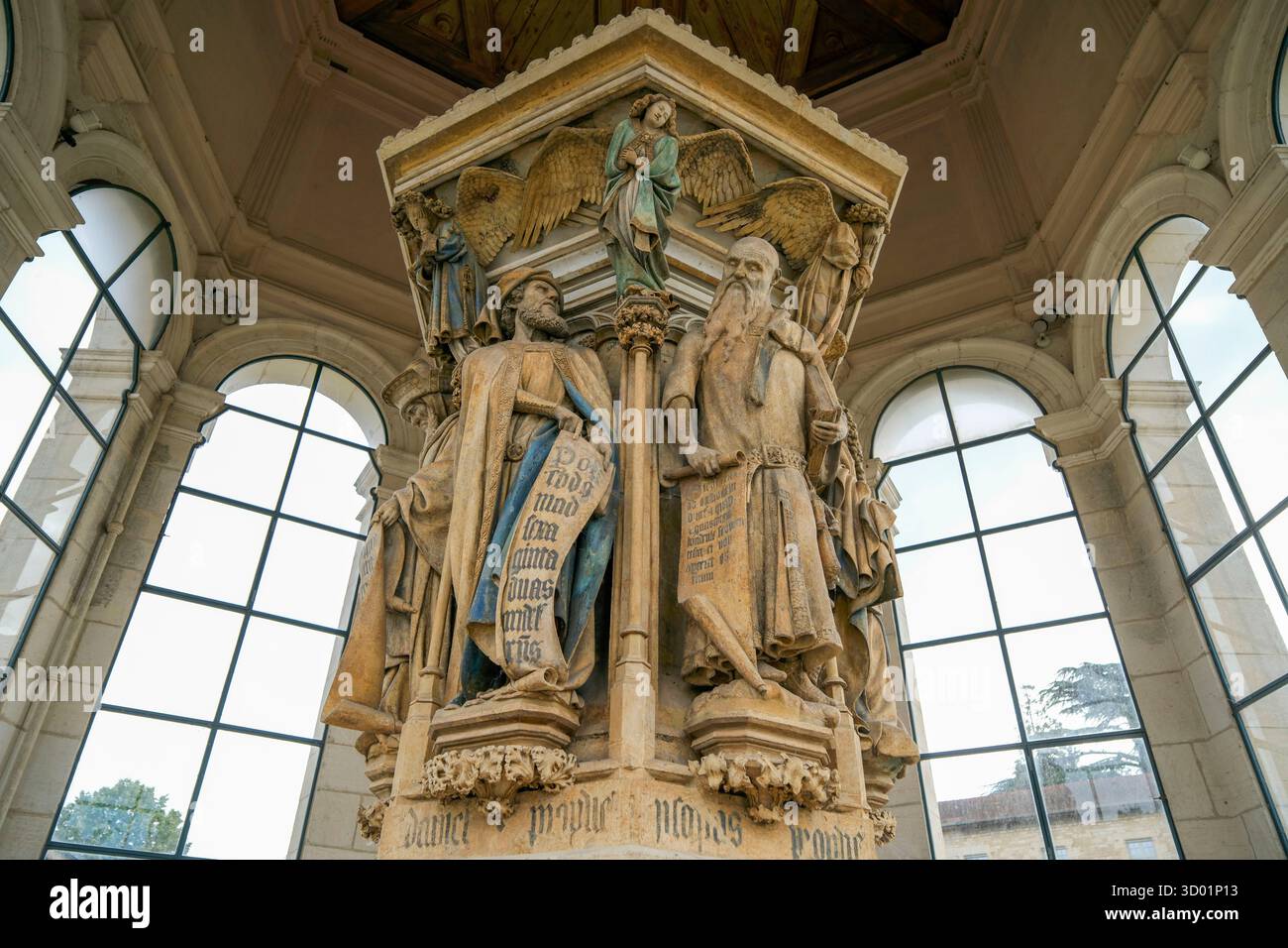 France, Cote d'Or, Dijon, Well of Moses, dating from the 15th century ...