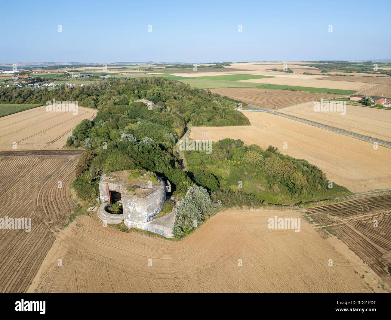 France, Pas de Calais, Audinghen, Haringzelles Wood blockhouse, forest ...