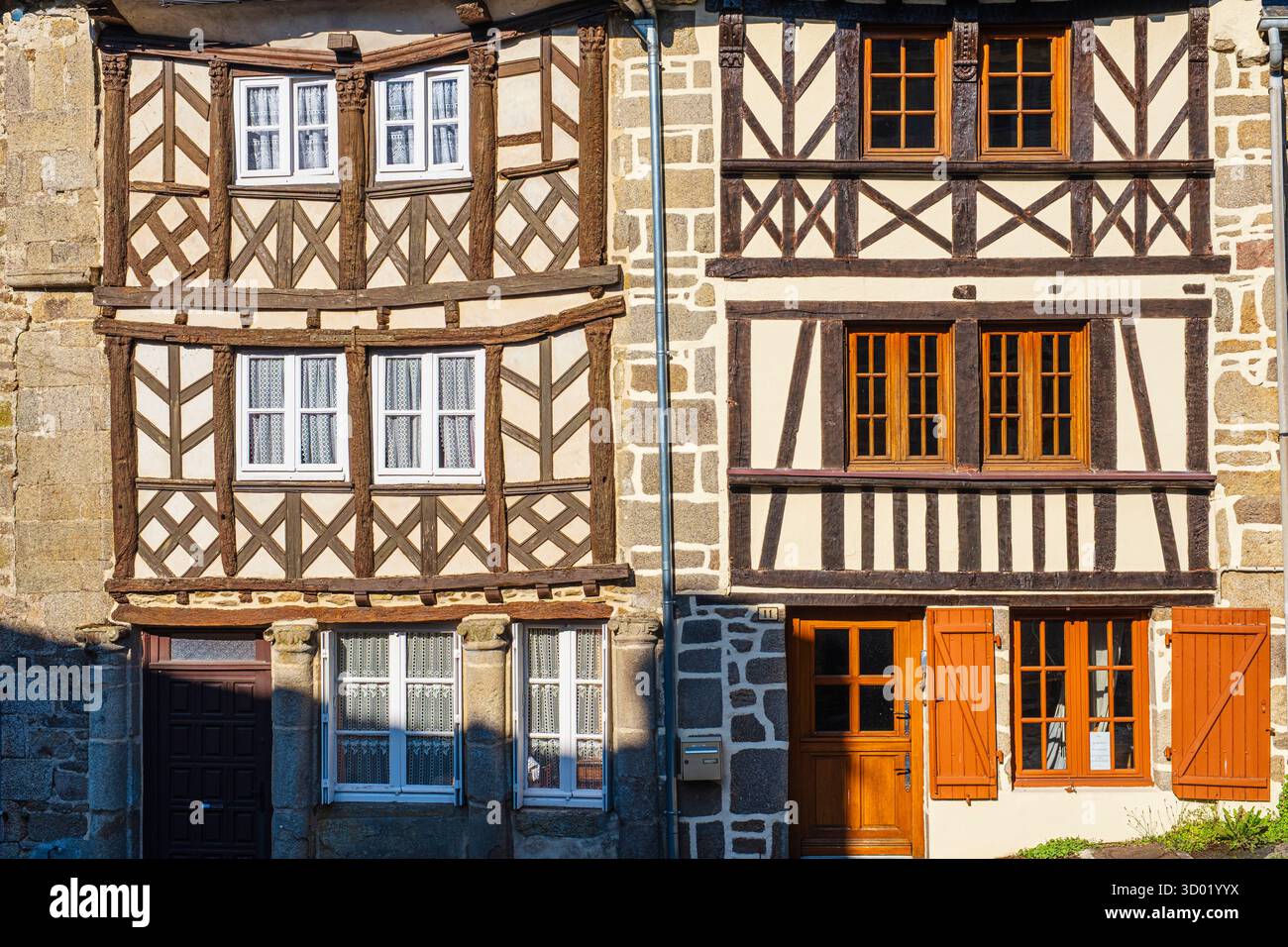 France, Cotes d'Armor, Moncontour, medieval village labeled Les Plus ...
