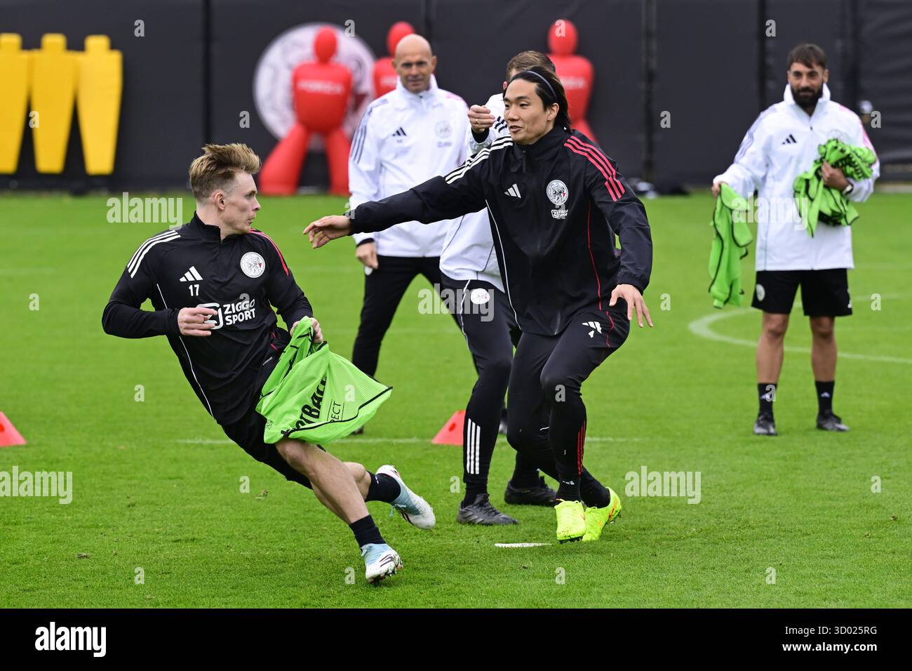 AMSTERDAM - Ajax's Oliver Edvardsen and Ko Itakura during training ...