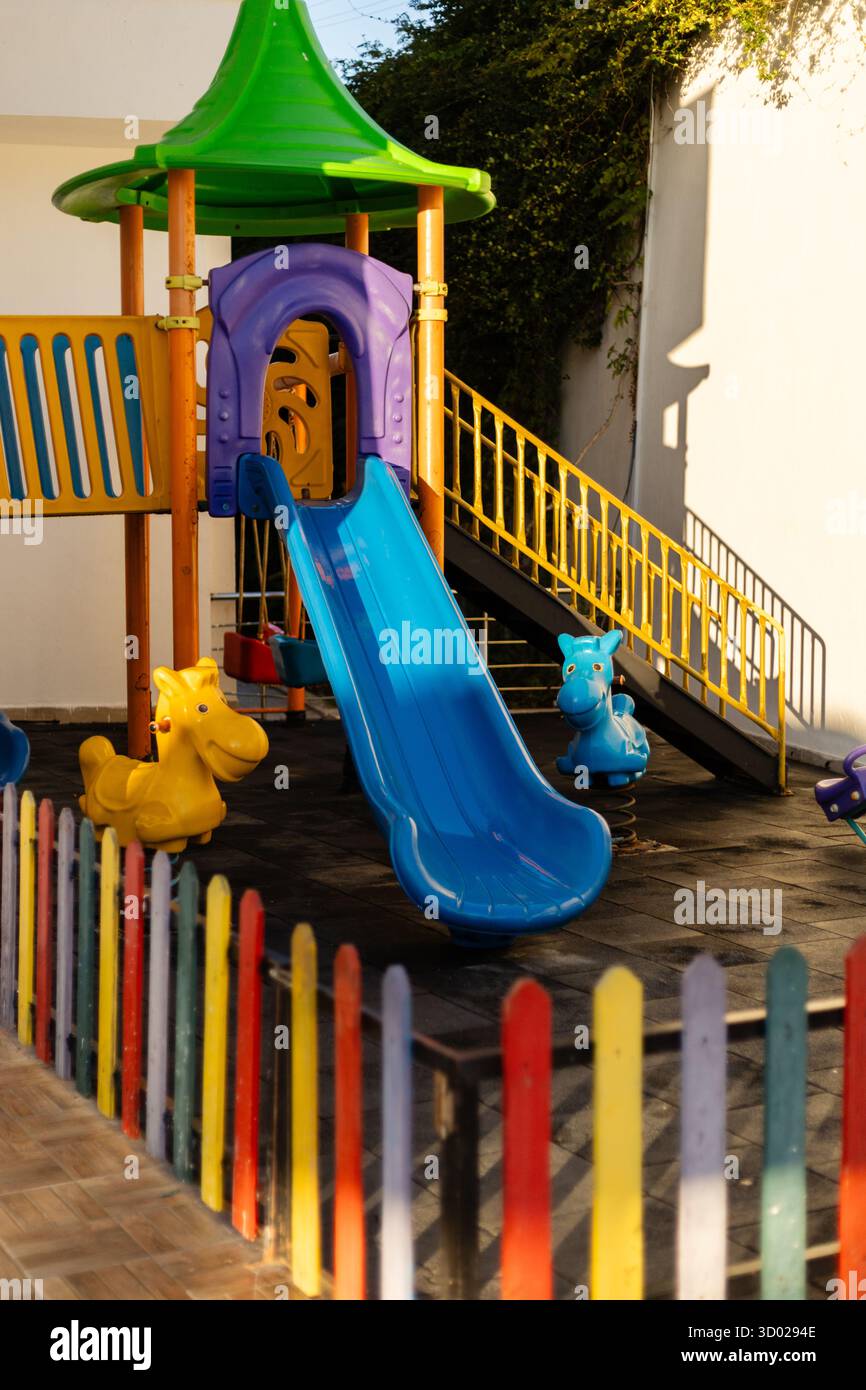 Engaging playground setting features bright hi-res stock photography ...