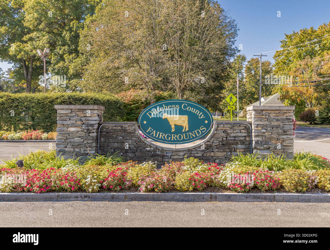 dutchess county fairgrounds sign on a early fall day Stock Photo - Alamy