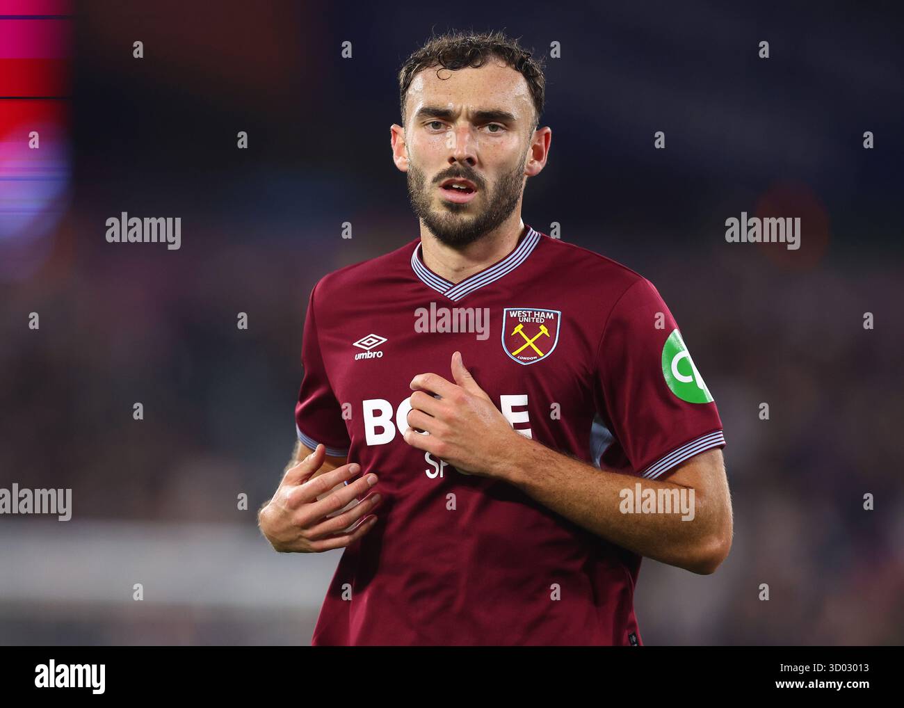 London, UK. 20th Oct, 2025. Andy Irving of West Ham during the West Ham ...