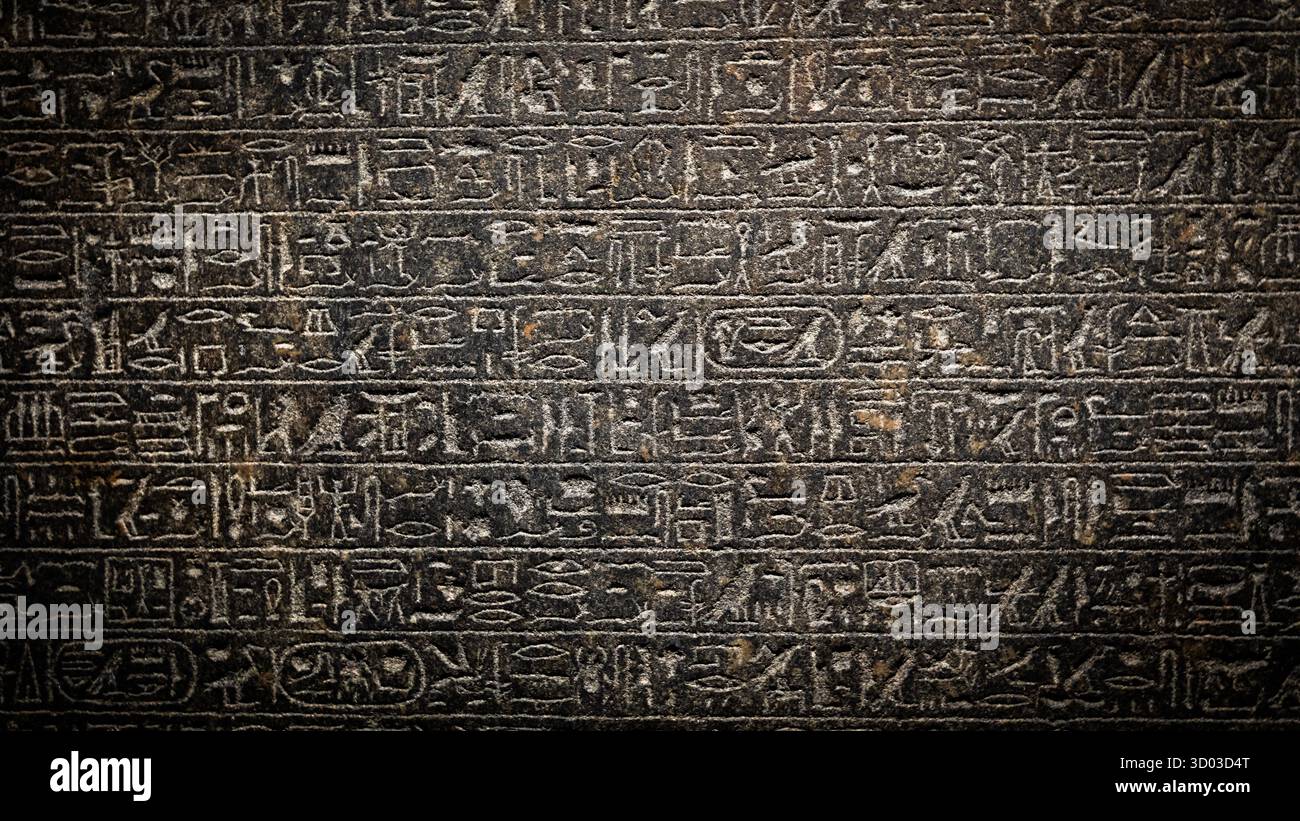 Ancient Egypt background. Hieroglyp horizontal wallpaper with copy ...