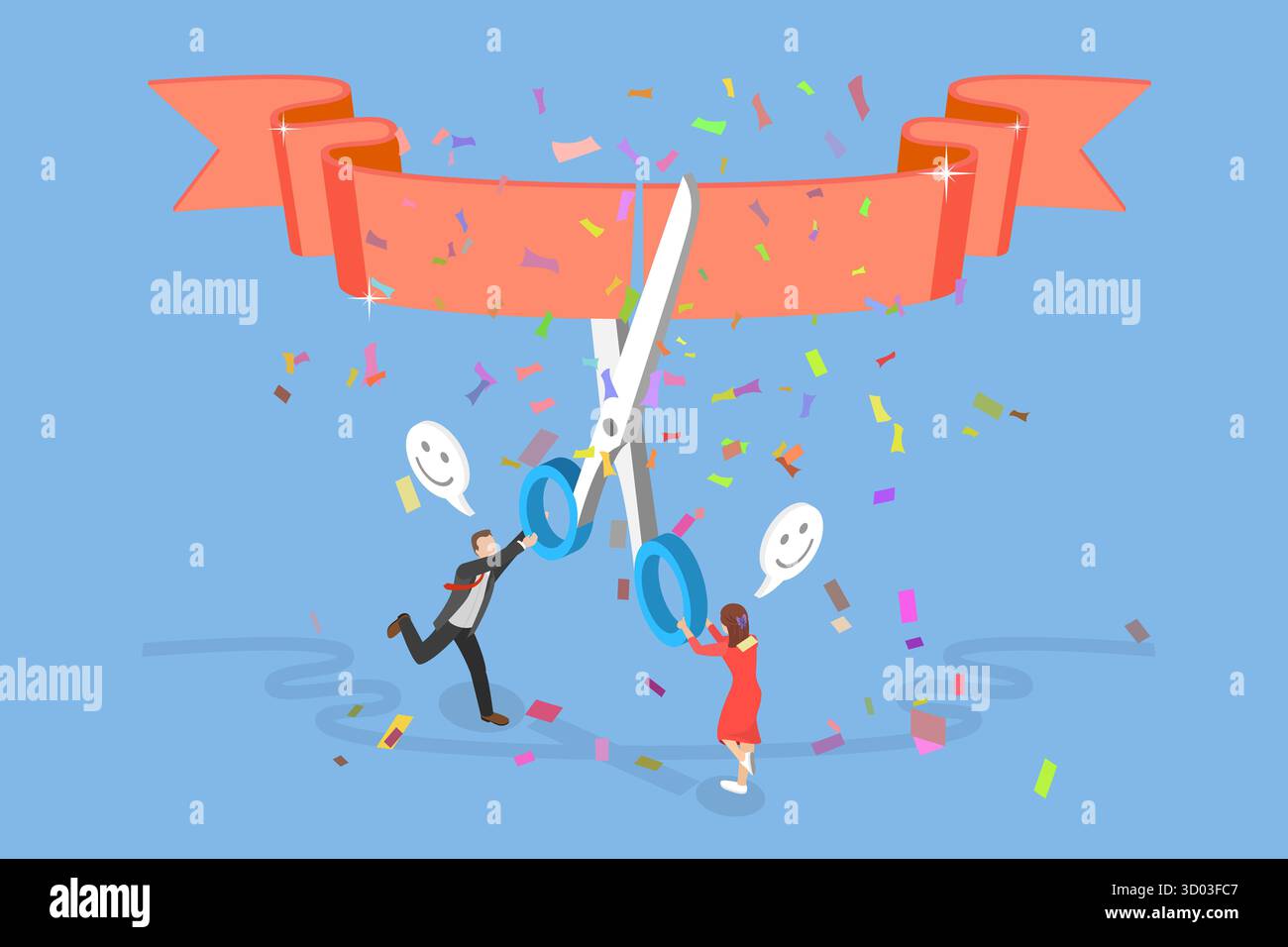 3D Isometric Flat Illustration of Start New Business, Businesspeople ...