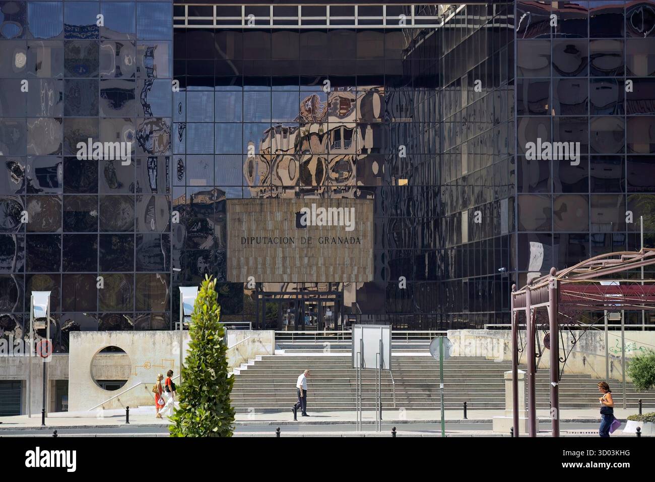 Granada, Spain - August 10, 2006: The main headquarters of the Granada ...