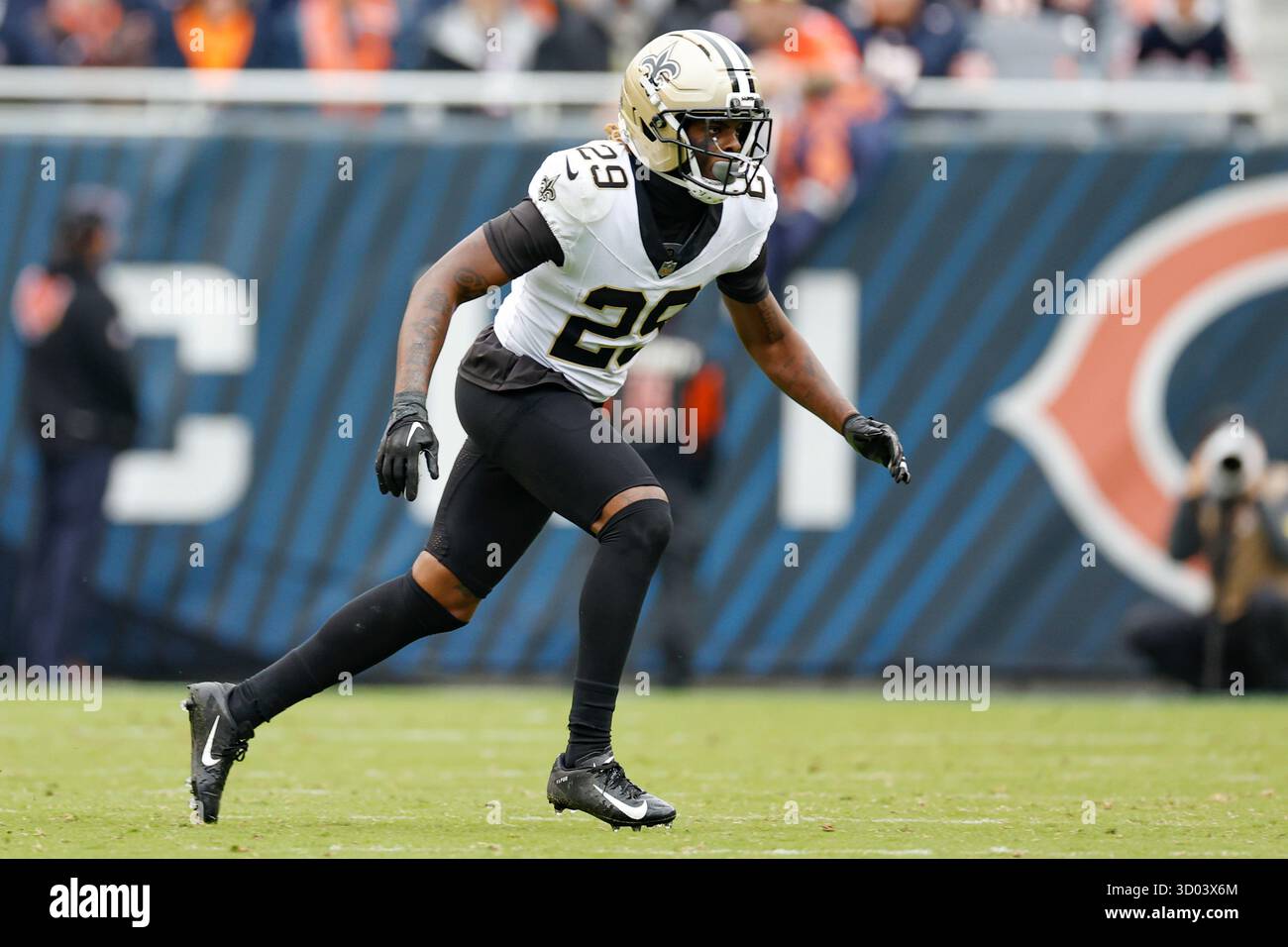 New Orleans Saints cornerback Quincy Riley (29) runs on the field ...