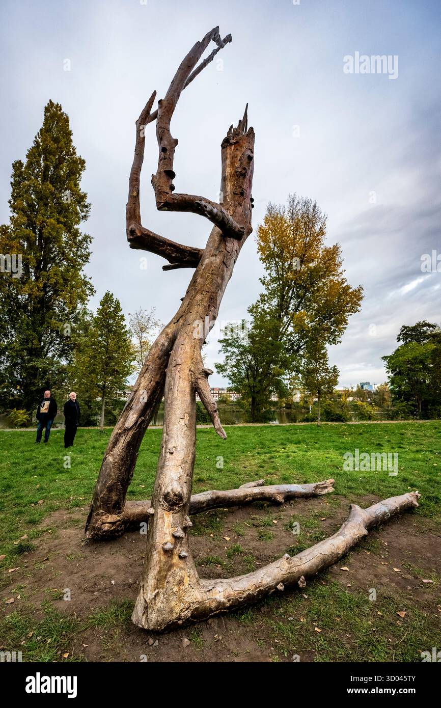 Prague, Czech Republic. 21st Oct, 2025. Unveiling of sculpture entitled ...