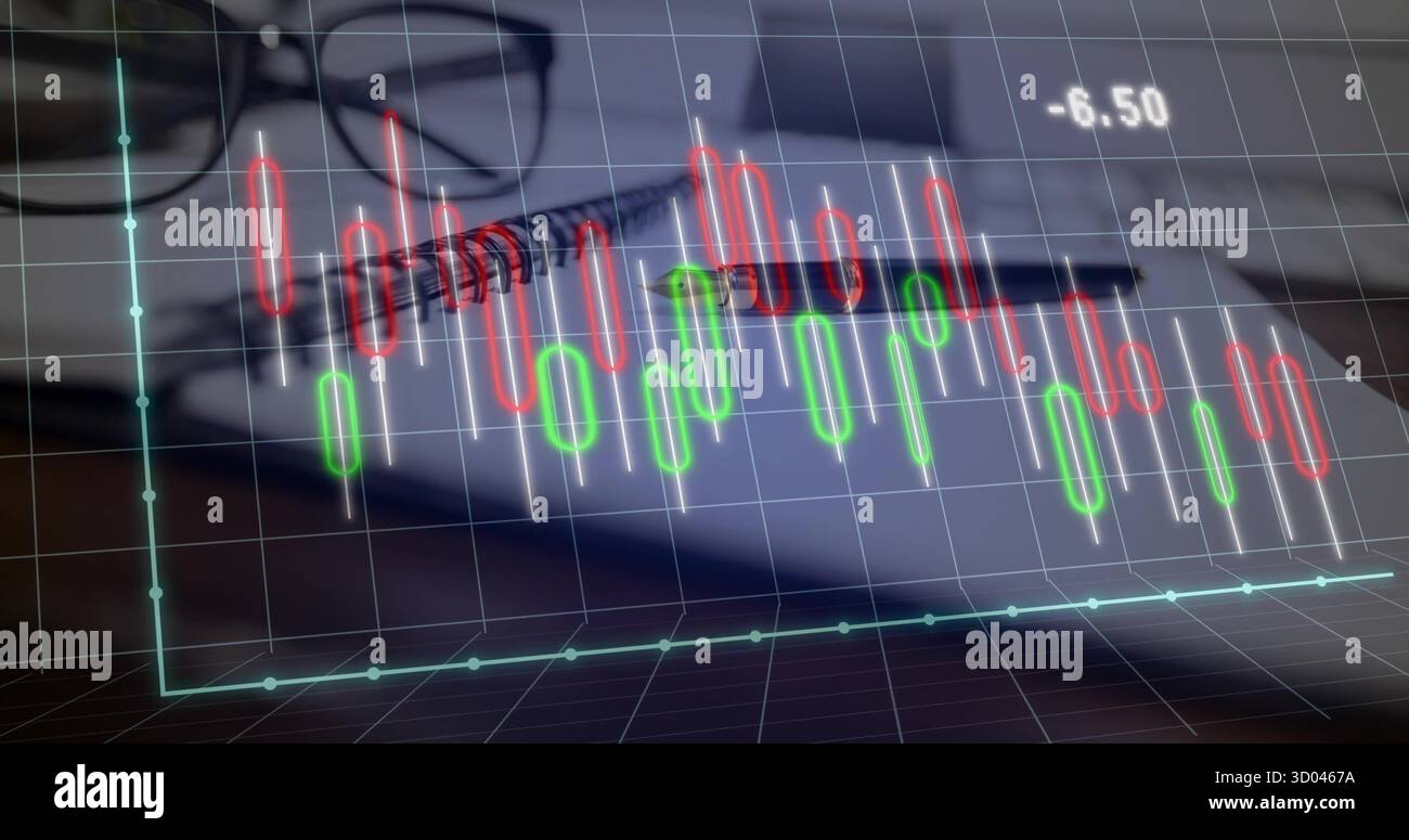 Showing candlestick chart hi-res stock photography and images - Alamy