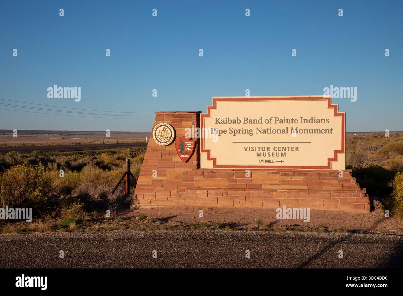Fredonia, Arizona - The entrance to Pipe Spring National Monument ...