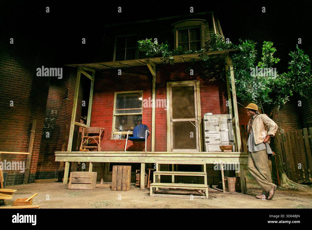 stage design (with Ako Mitchell as Gabriel) for FENCES by August Wilson ...