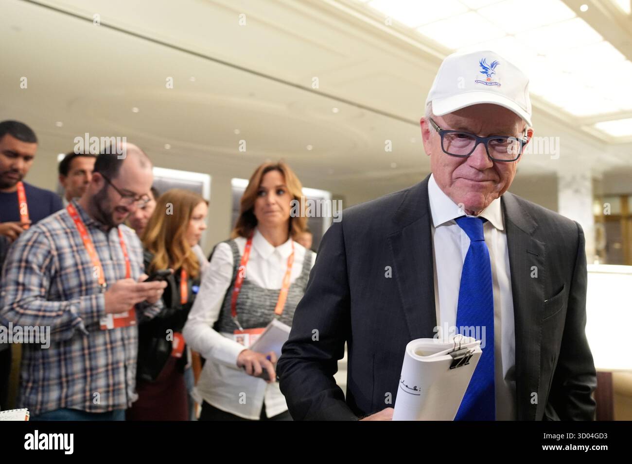 New York Jets owner Woody Johnson heads to an NFL owners meeting after ...