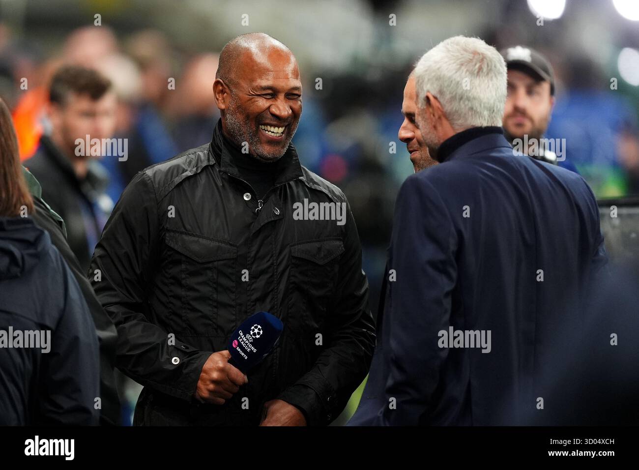 Les Ferdinand ahead of the UEFA Champions League match at St. James ...