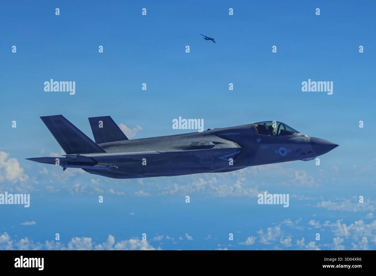 In this image provided by the U.S. Air Force, a Marine Corps F-35B ...