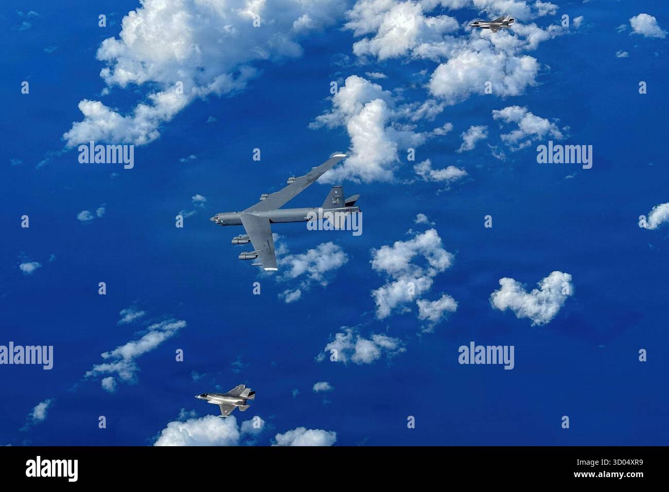 In this image provided by the U.S. Air Force, A Marine Corps F-35B ...