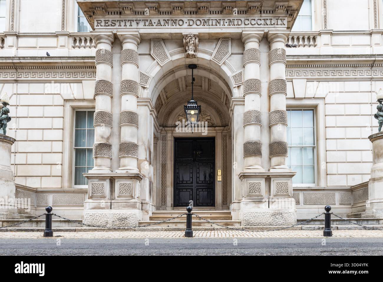 Bridgewater House Entrance, London - Ornate Neoclassical Stone Facade ...