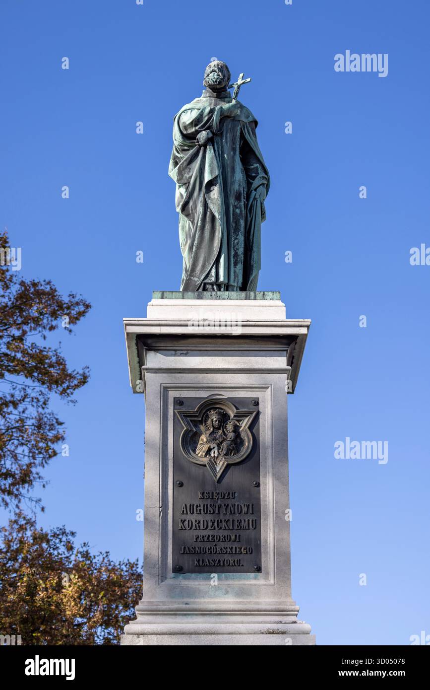 Czestochowa, Poland - October 18, 2024: Monument to Father Augustyn ...