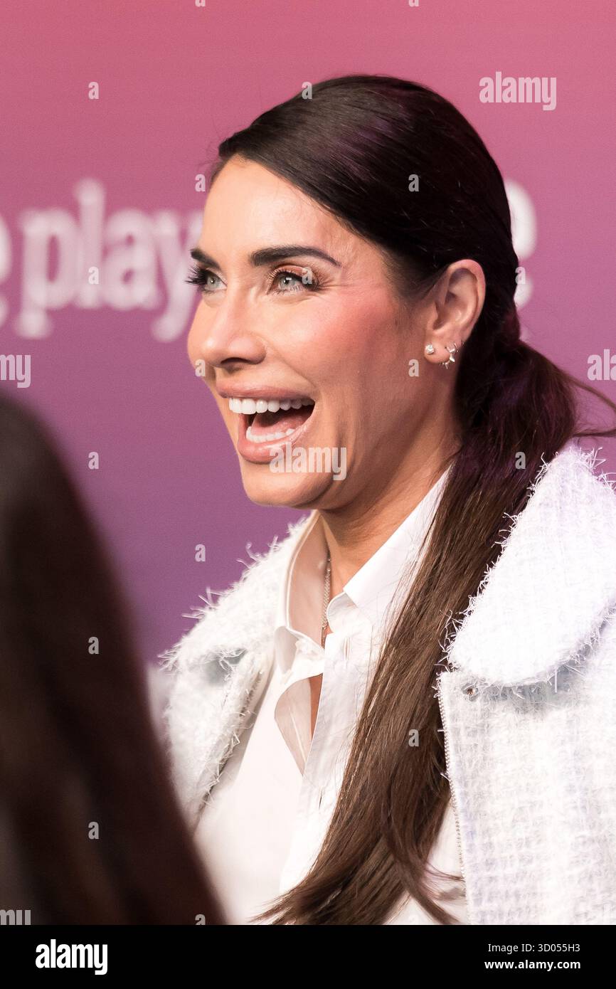 Spanish presenter and actress Pilar Rubio poses at the premiere of 'Open Play', at Espacio ...