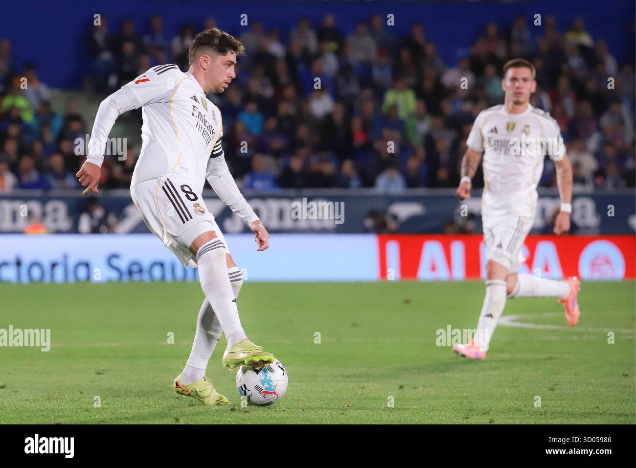 Spanish La Liga EA Sports soccer match Getafe vs Real Madrid at ...