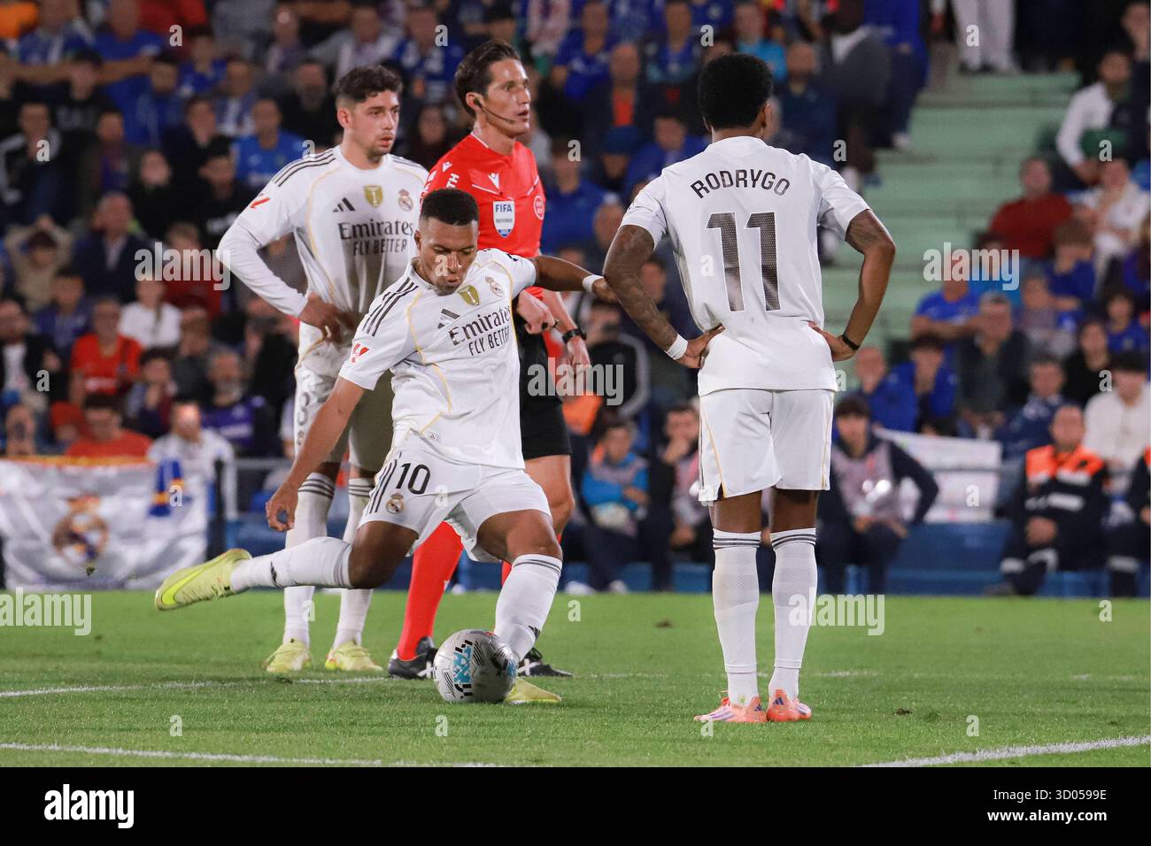 Spanish La Liga EA Sports soccer match Getafe vs Real Madrid at ...