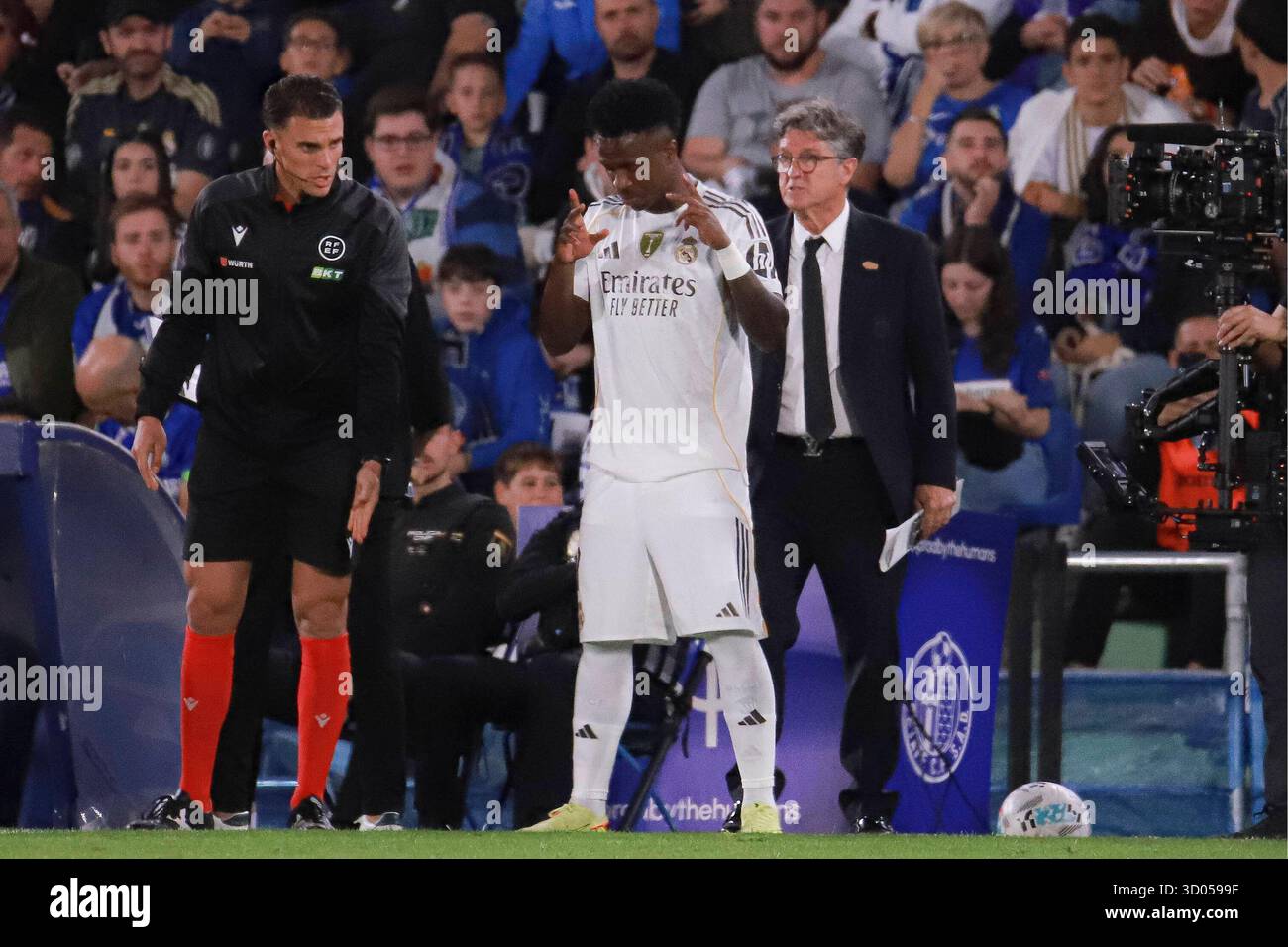 Spanish La Liga EA Sports soccer match Getafe vs Real Madrid at ...