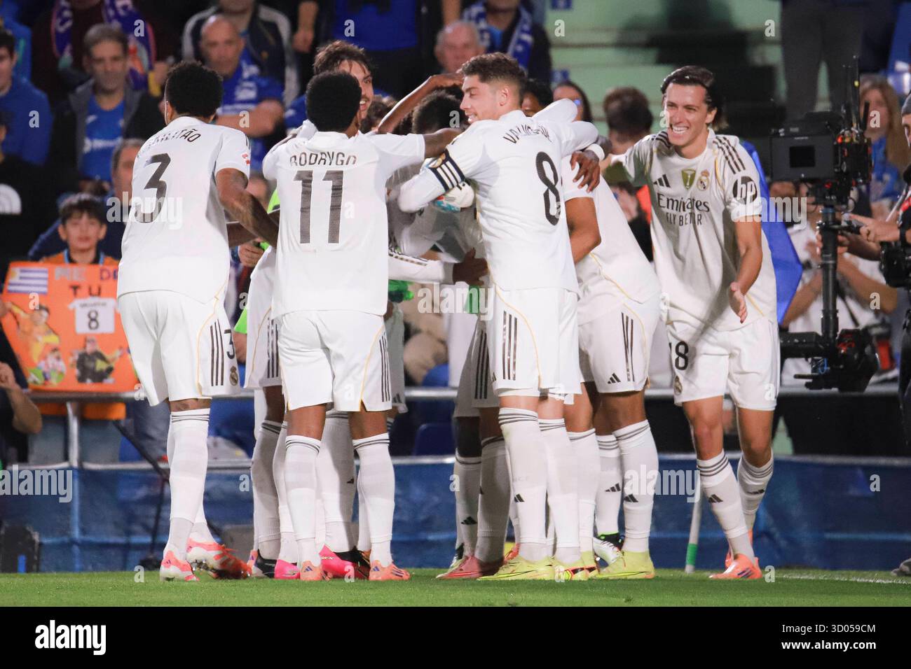 Spanish La Liga EA Sports soccer match Getafe vs Real Madrid at ...