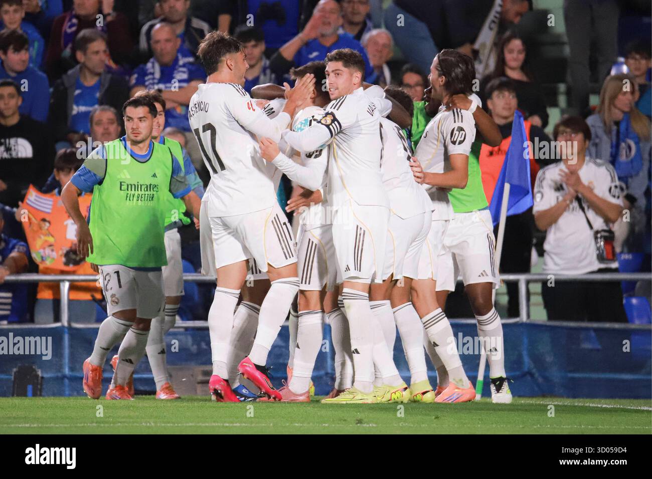 Spanish La Liga EA Sports soccer match Getafe vs Real Madrid at ...