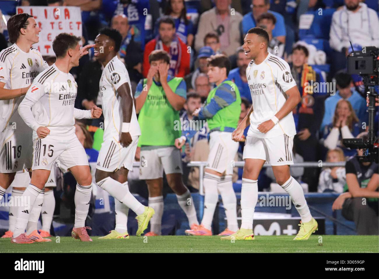 Spanish La Liga EA Sports soccer match Getafe vs Real Madrid at ...